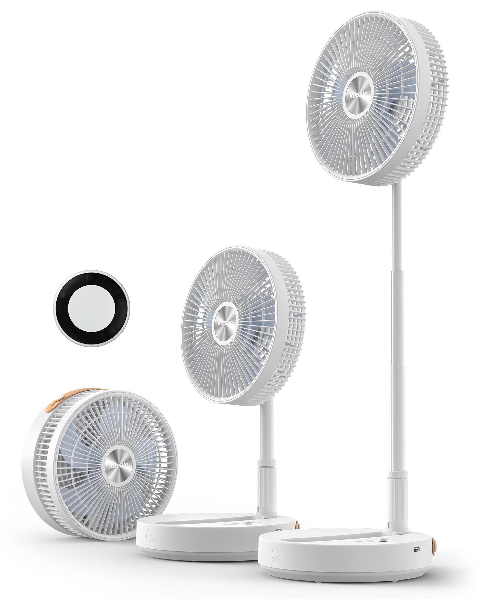 Koonie Foldaway Fan, 10 Inch Foldable Stand/Desk Fan up to 50 Hours 4